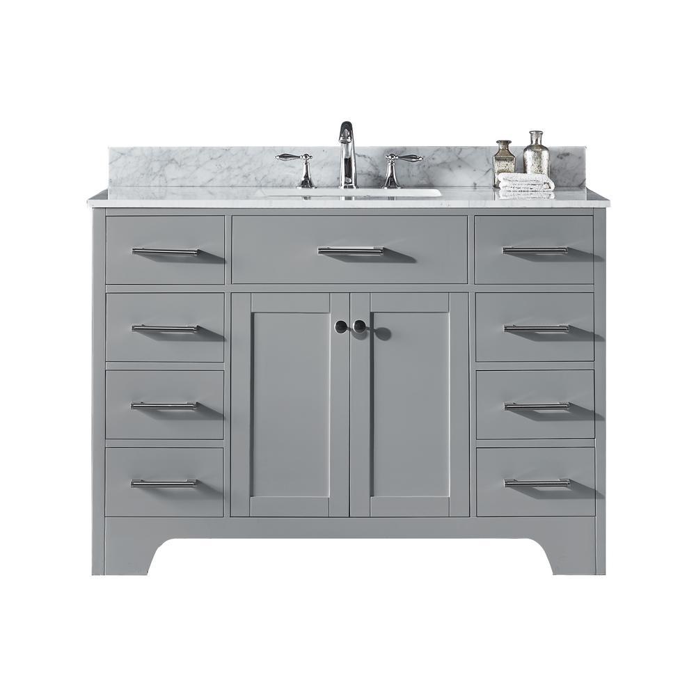 Exclusive Heritage Colette 48 in. W x 22 in. D x 34.2 in. H Bath Vanity ...