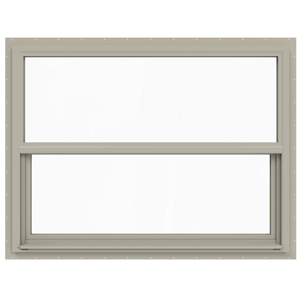 JELD-WEN 47.5 in. x 35.5 in. V-2500 Series Desert Sand Vinyl Single ...