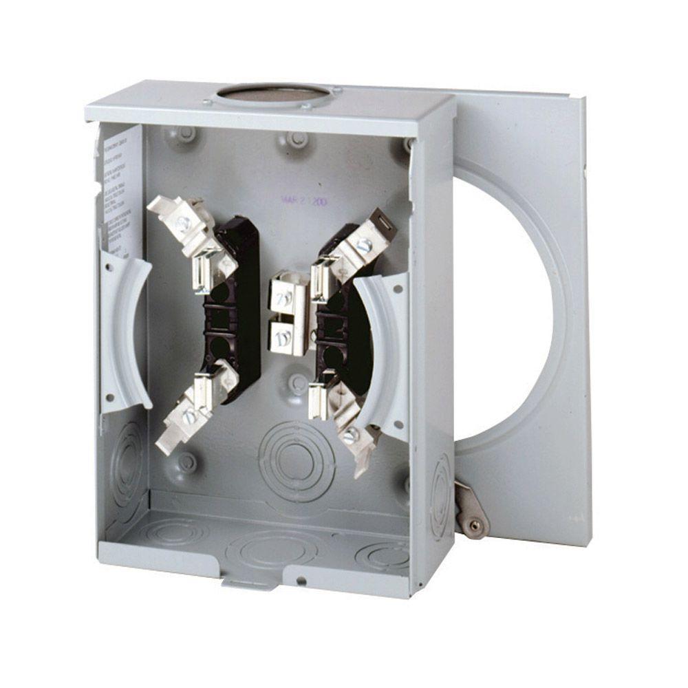 Eaton 125 Amp Overhead Meter Socket-1004931BCH - The Home Depot