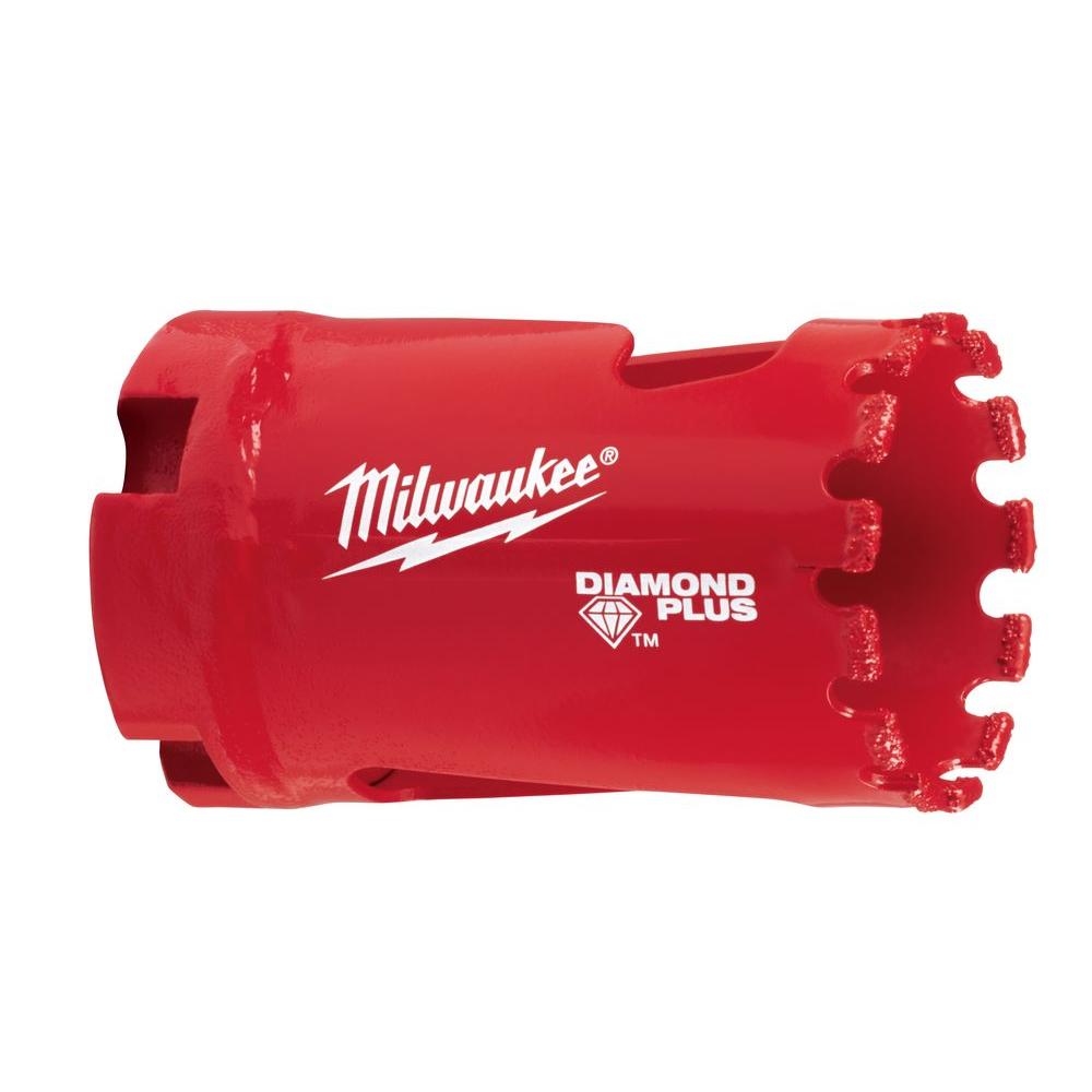 Milwaukee 1 1 4 In Diamond Plus Hole Saw 49 56 5620 The Home Depot