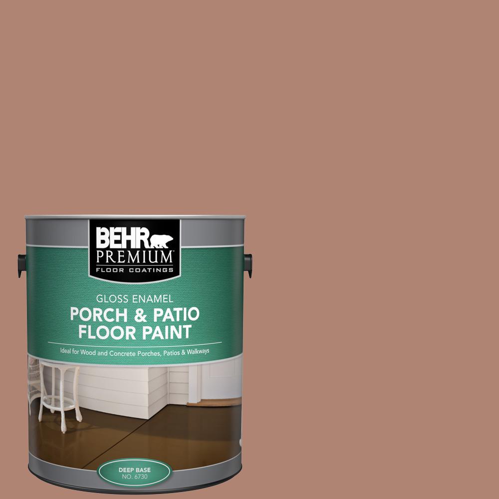 BEHR Premium 1 gal. #220F-5 Light Mocha Gloss Enamel Interior/Exterior ...