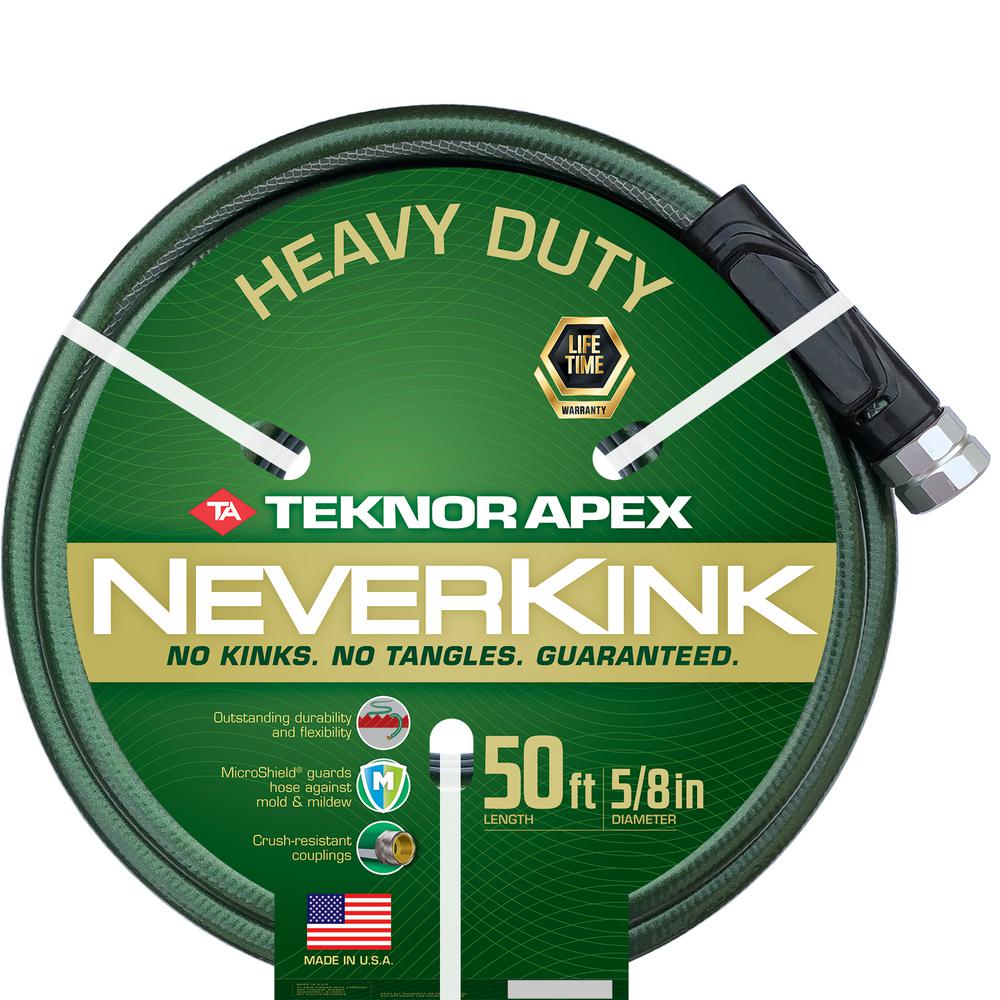 Neverkink 5 8 In Dia X 50 Ft Heavy Duty Water Hose 8605 50 The Home