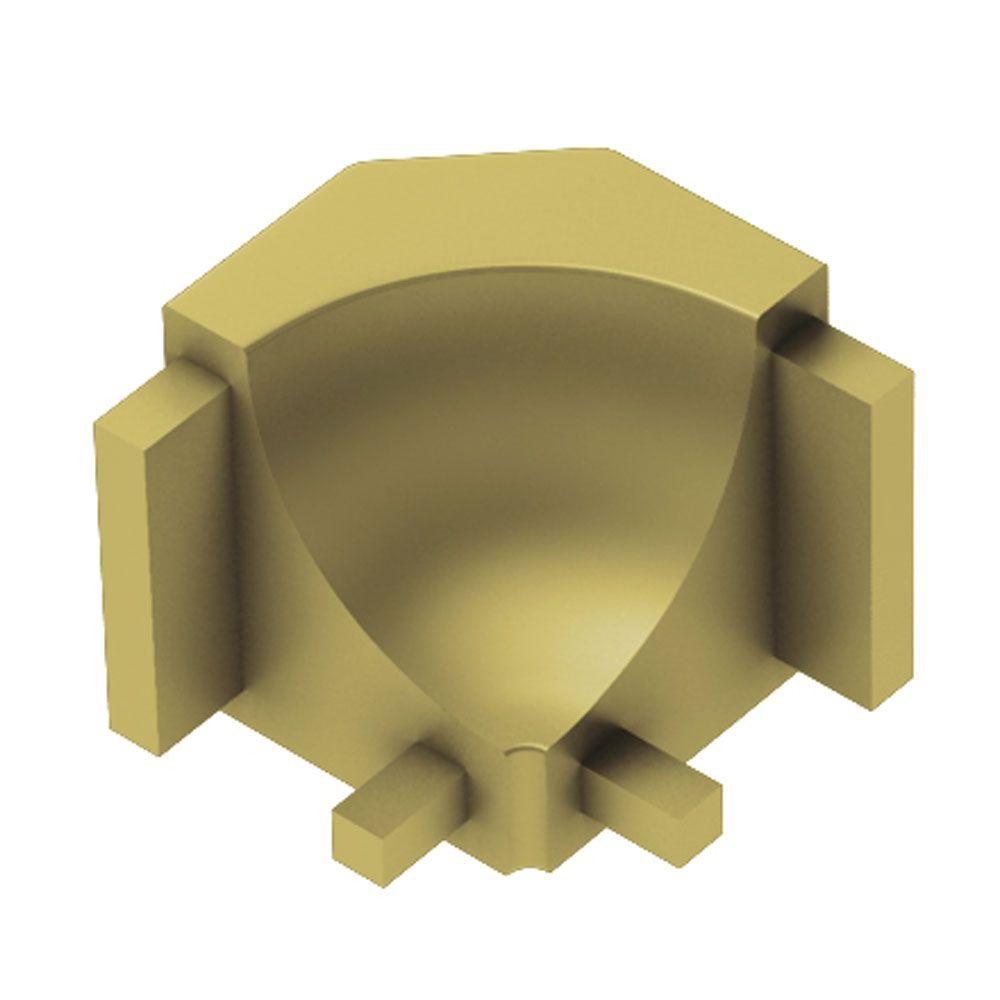 Schluter Dilex-AHK Satin Brass Anodized Aluminum 1/2 in. x 1 in. Metal ...