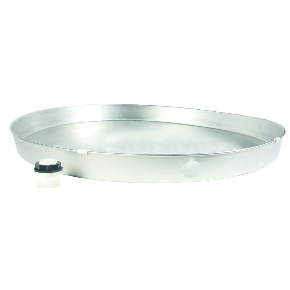 22 in. ID Aluminum Drain Pan-15380 - The Home Depot