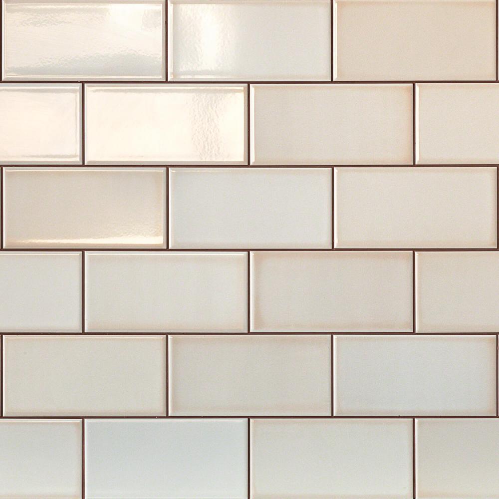 Ivy Hill Tile Magnitude White 4 in. x 8 in. x 7.5mm Polished Ceramic ...