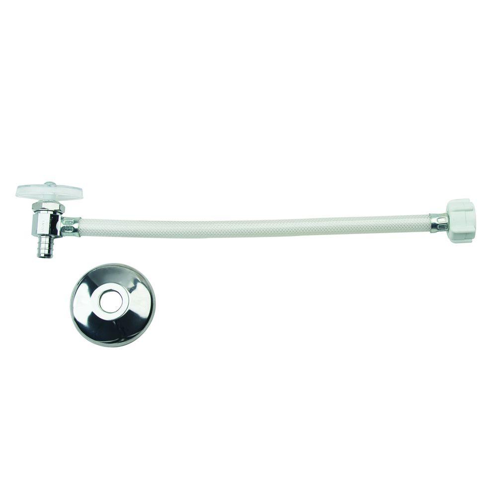 BrassCraft 1/2 in. Nom Crimp PEX Barb x 7/8 in. Ballcock x 12 in. Multi ...