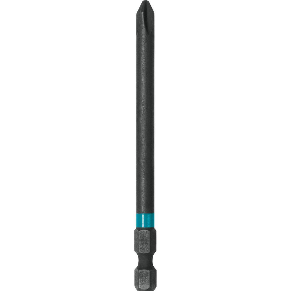 Makita ImpactX #2 Phillips 3-1/2 in. Modified S2 Steel Power Bit-A ...