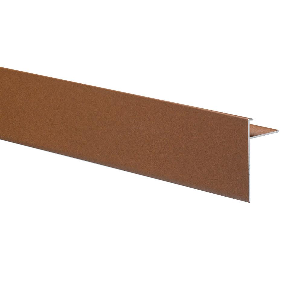 Emac Novoperi Land Oxide 1/2 in. x 98-1/2 in. Aluminum Tile Edging Trim ...
