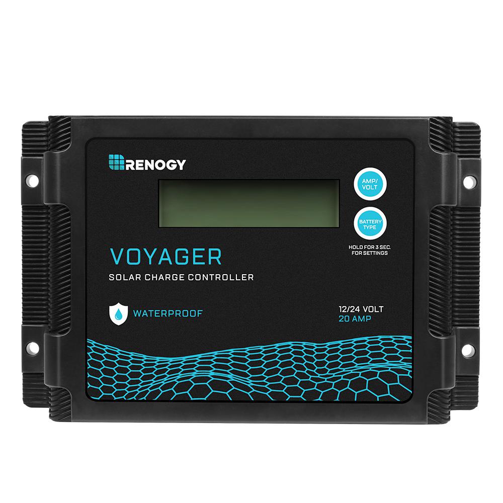 Renogy 12/24-Volt Voyager 20 Amp PWM Waterproof Solar Charge Controller ...