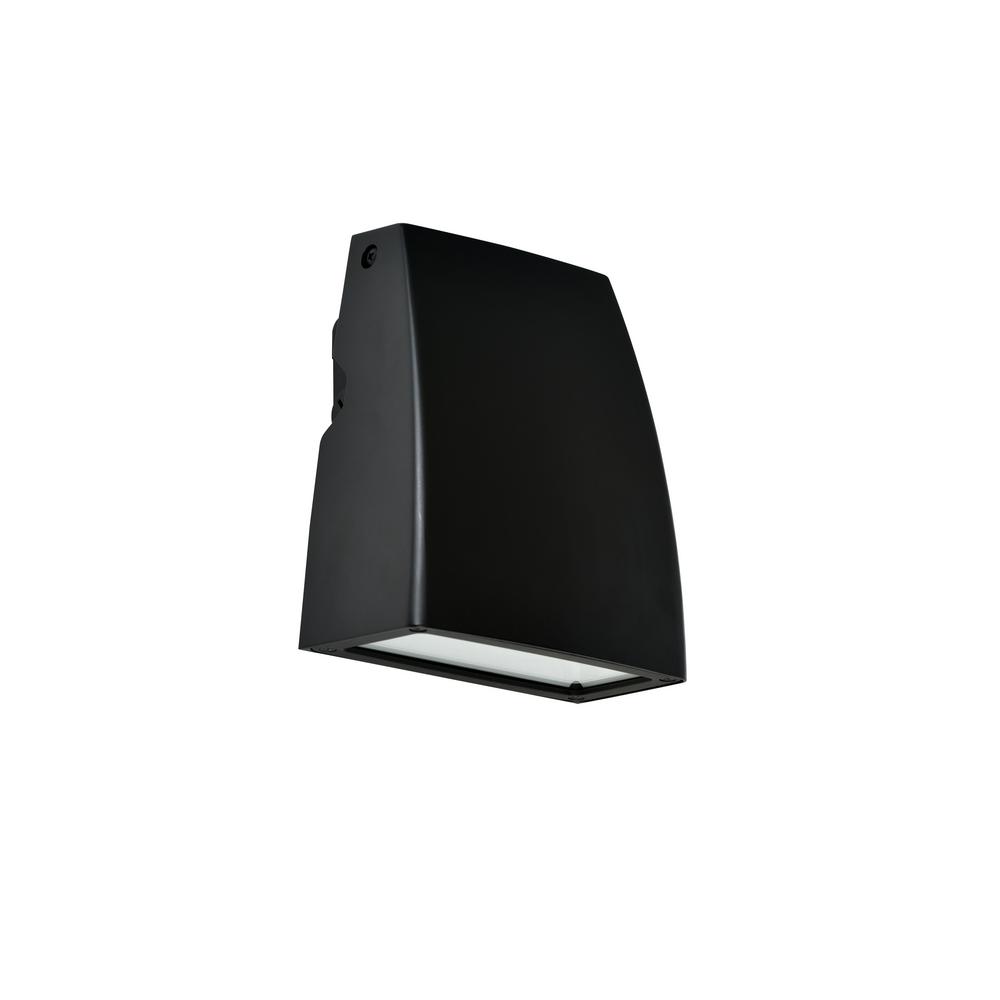 Halo Bronze Outdoor Integrated LED Wall Pack Light with Dusk to Dawn ...