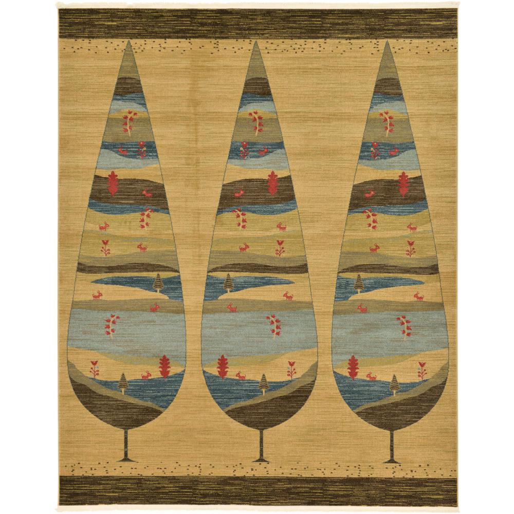 Unique Loom Fars Helena Tan 8' 0 x 10' 0 Area Rug-3125969 - The Home Depot