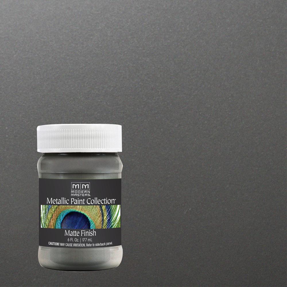 Modern Masters 6 oz. Pewter Water-Based Matte Metallic Interior Paint ...