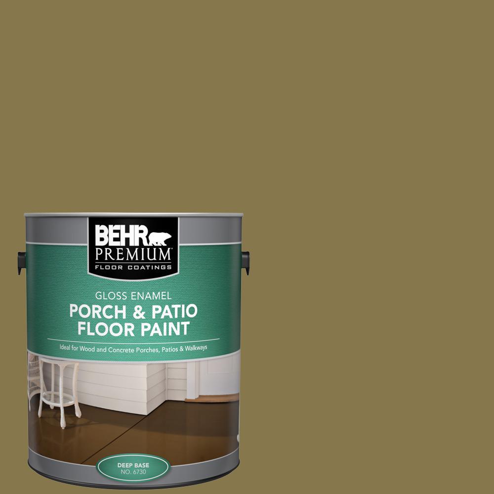 BEHR Premium 1 gal. #M380-7 Alfalfa Extract Gloss Enamel Interior ...