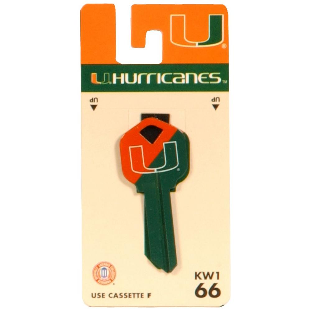 Hillman #66 NCAA Miami Hurricanes Key Blank-89831 - The Home Depot