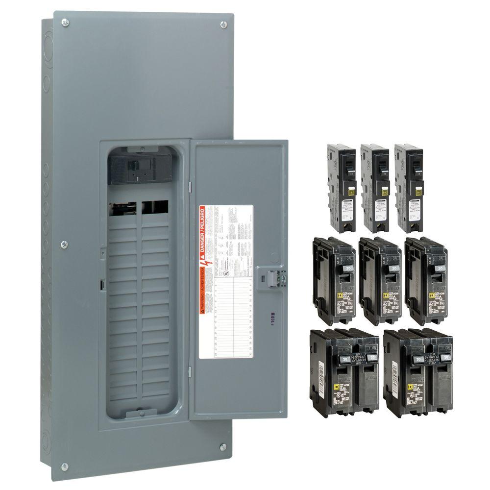 Square D QO 200 Amp 42-Space 42-Circuit Indoor Main Breaker Plug-On ...