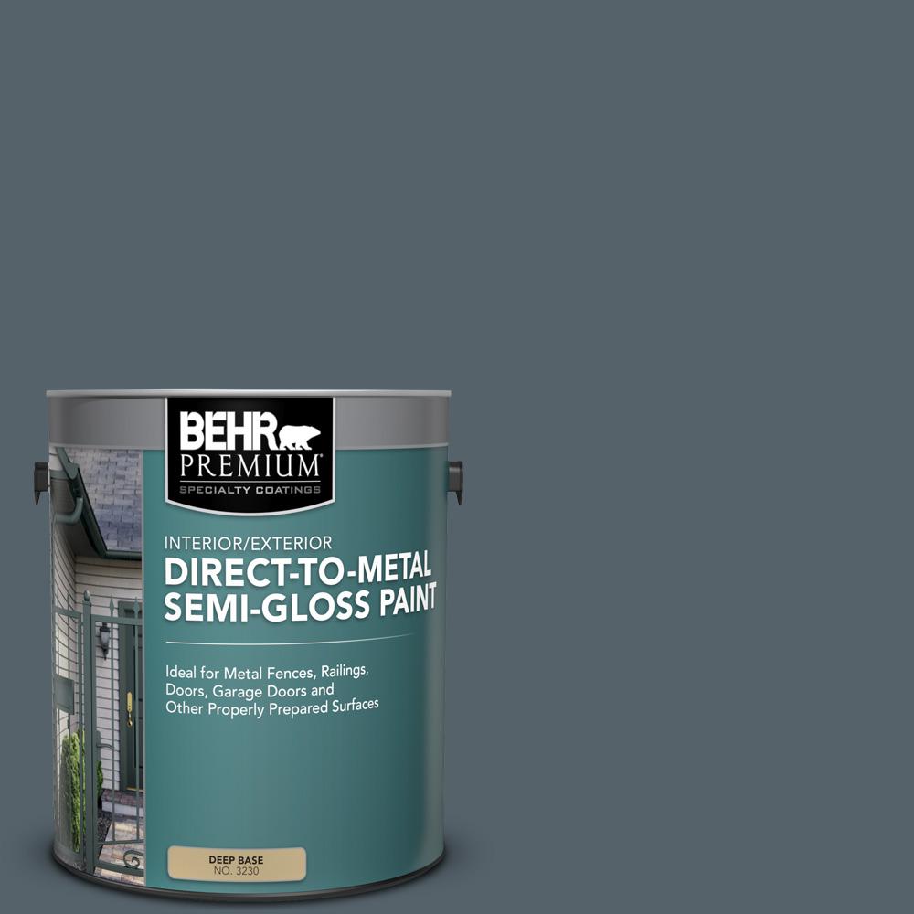 BEHR PREMIUM 1 gal. #N490-6 Calligraphy Semi-Gloss Direct to Metal ...