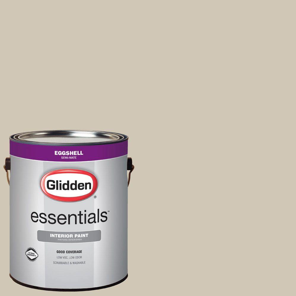 Glidden Essentials 1 gal. #HDGWN58U River Birch Beige Eggshell Interior ...