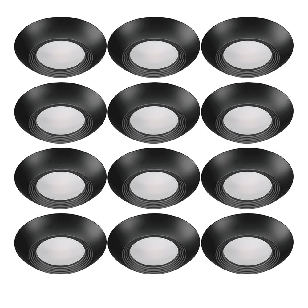 ETi 5 in./6 in. 20W 3000K Soft White Integrated LED Recessed Trim Disk ...
