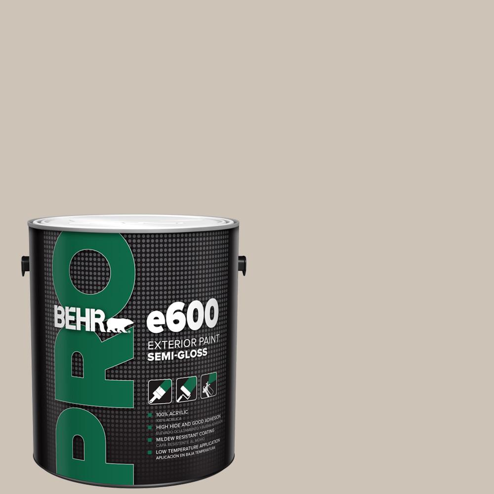 BEHR PRO 1 gal. #720C-3 Wheat Bread Semi-Gloss Acrylic Exterior Paint ...