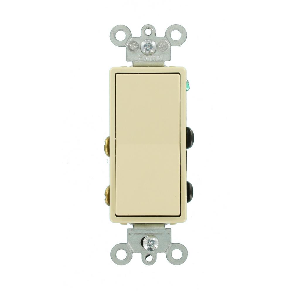 Leviton 15 Amp Decora Residential Grade 4-Way Lighted Rocker Switch ...