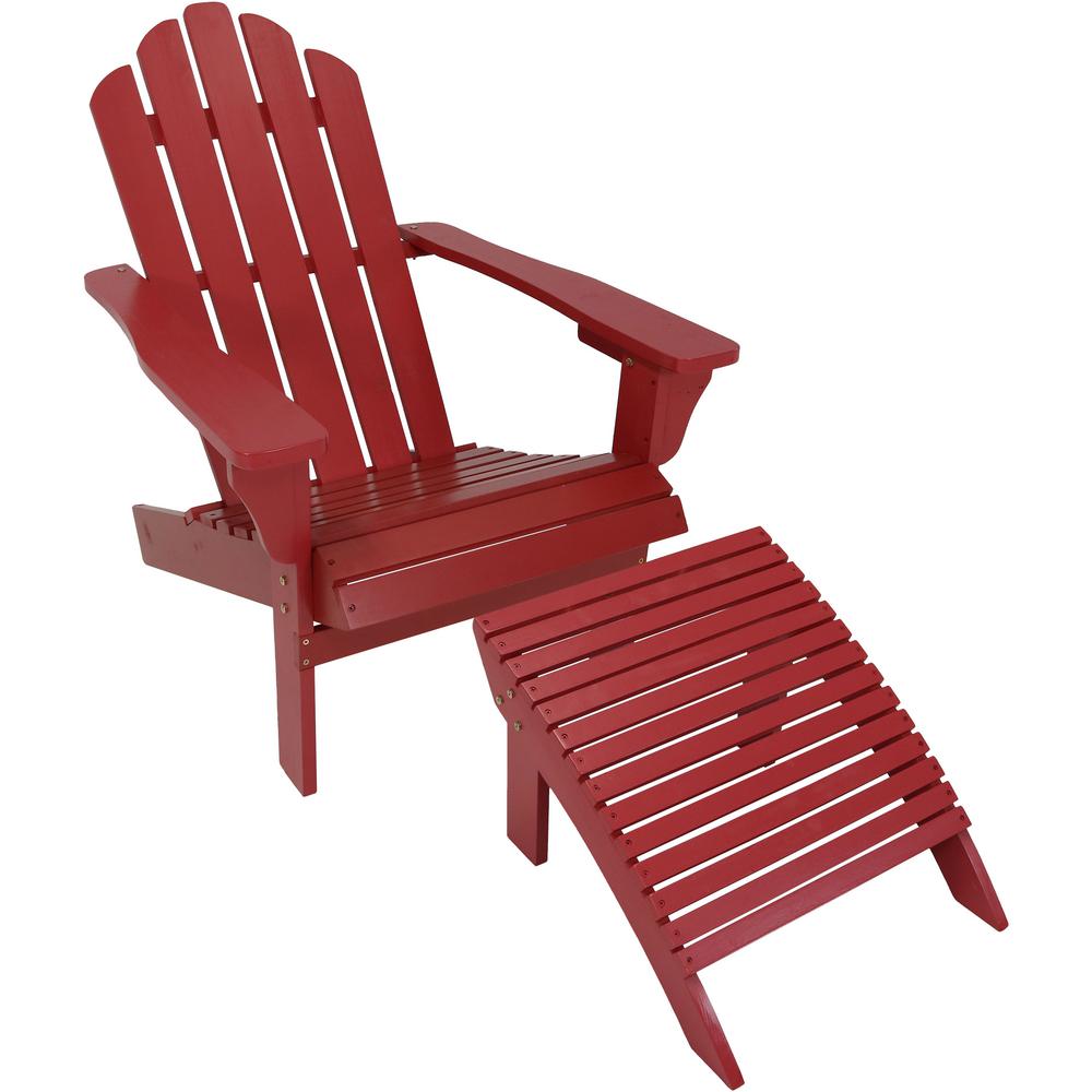 Red - Adirondack Chairs - Patio Chairs - The Home Depot