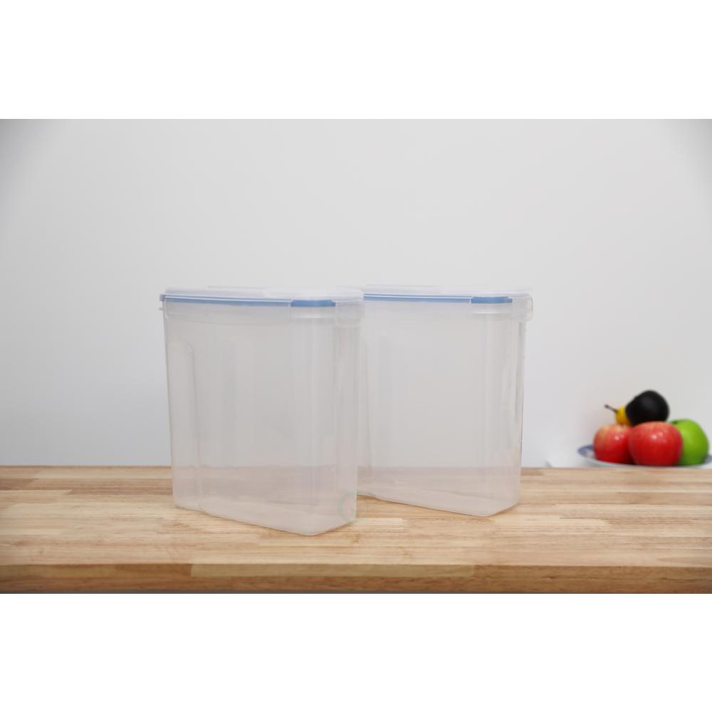 Basicwise Large BPA-Free Plastic Food Cereal Containers with Airtight ...