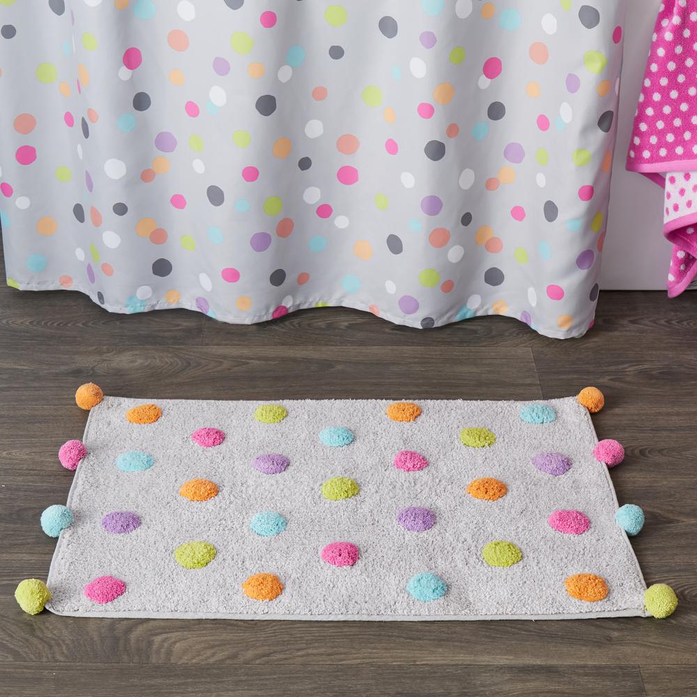 Multi 20 in. x 30 in. Cotton Confetti Bath Rug U2759500850007 - The ...