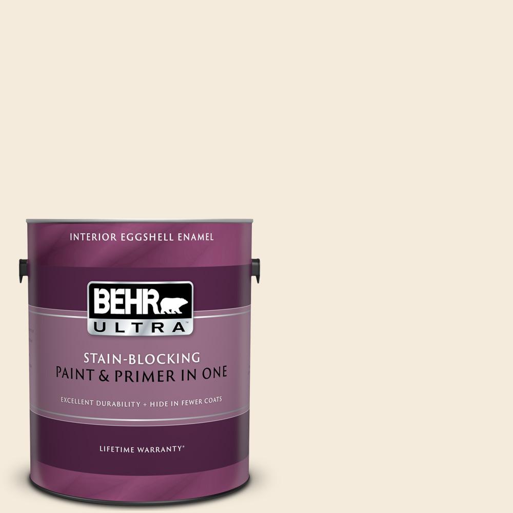 BEHR ULTRA 1 gal. #PPU5-10 Heavy Cream Eggshell Enamel Interior Paint ...