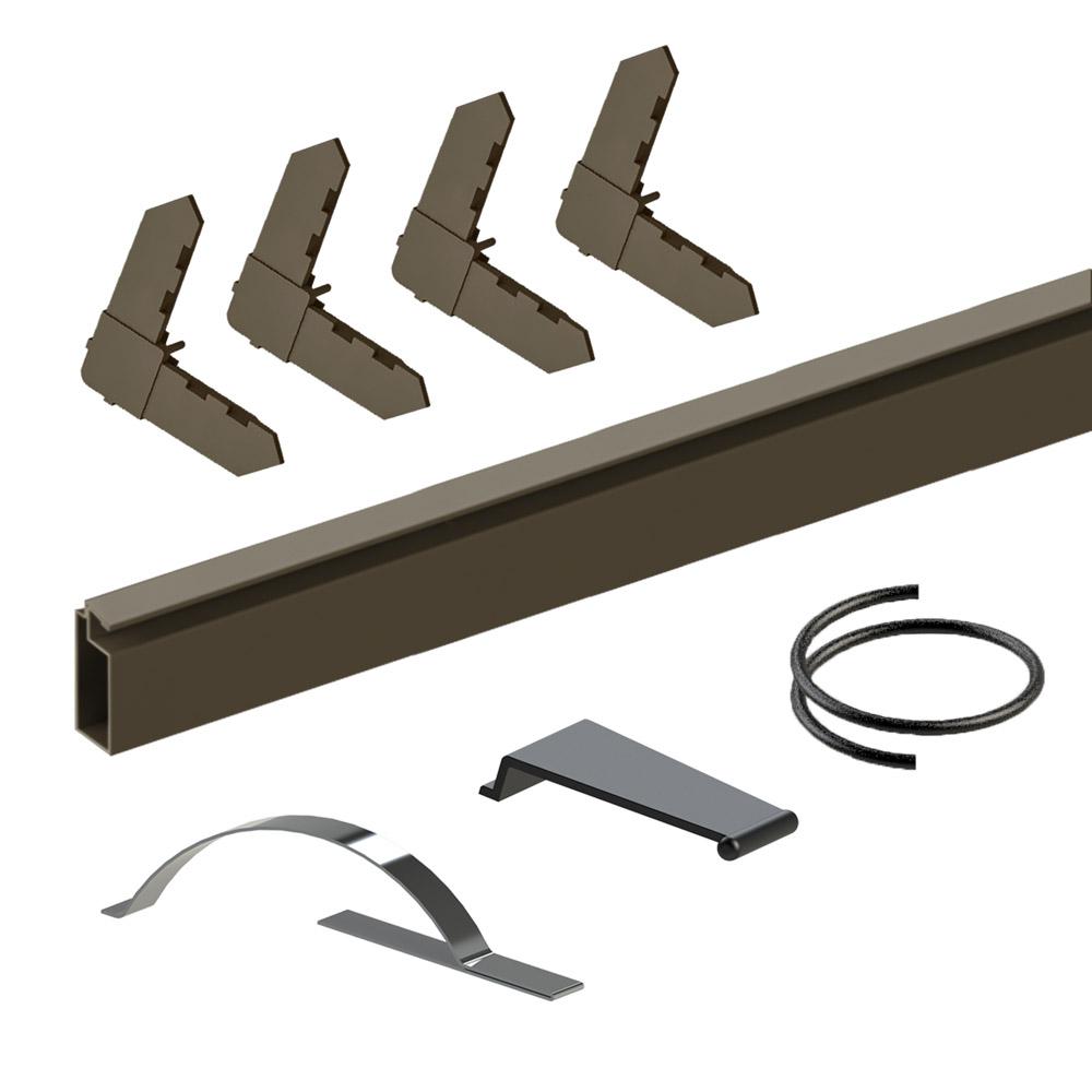 Screen Tight 7/16 in. x 36 in. Brown Window Screen Frame Kit-BSKIT71636 ...