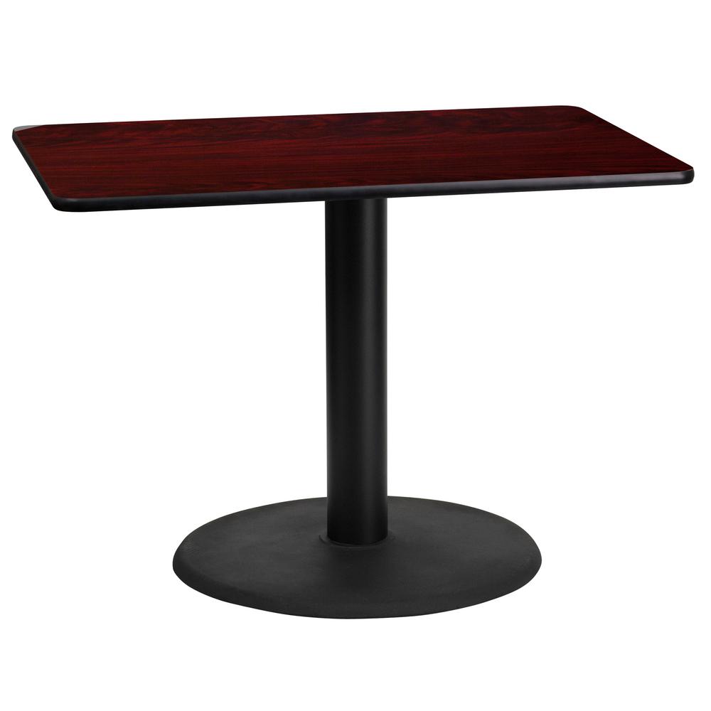 Flash Furniture 24 in. x 42 in. Rectangular Mahogany Laminate Table Top ...