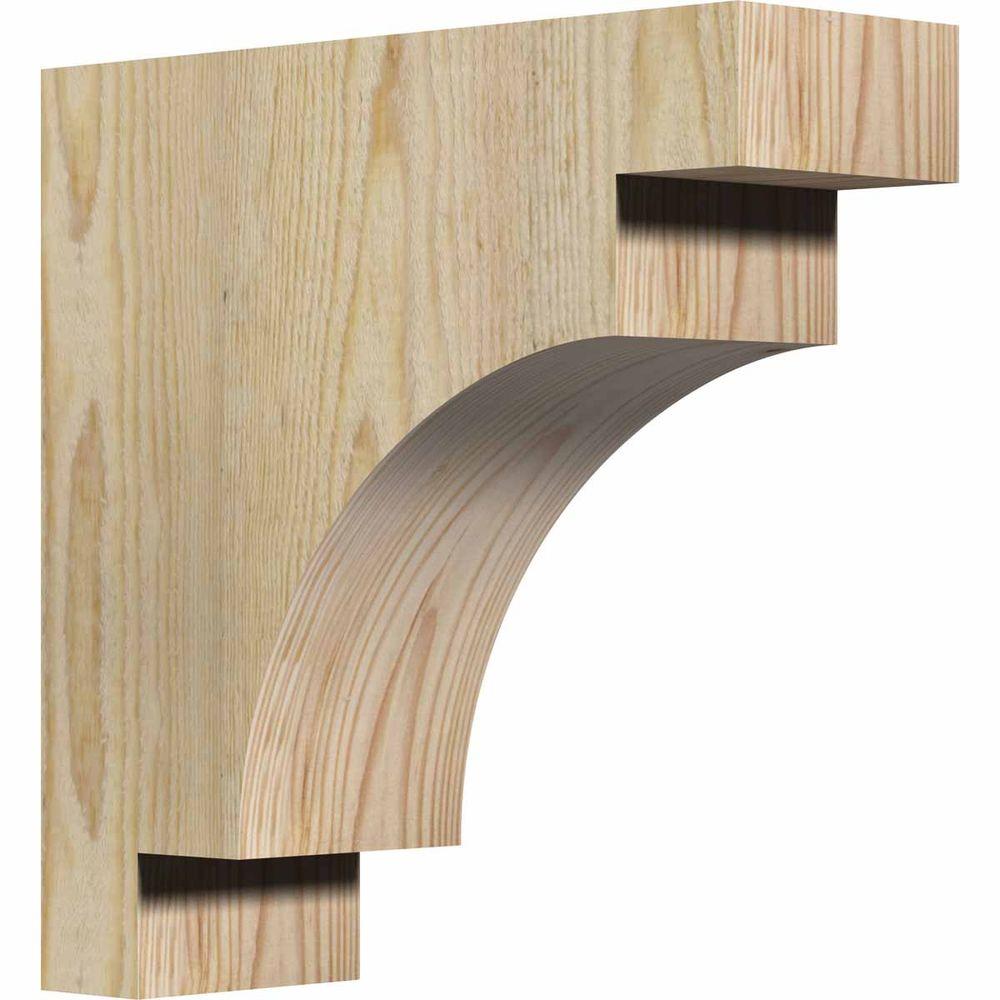 Ekena Millwork 4 in. x 12 in. x 12 in. Douglas Fir Mediterranean Rough ...