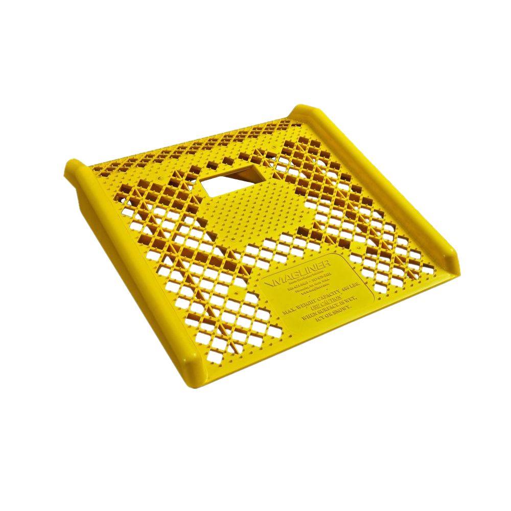 Magliner 600 lb. Capacity 27 in. Yellow Molded Engineered Plastic Curb ...