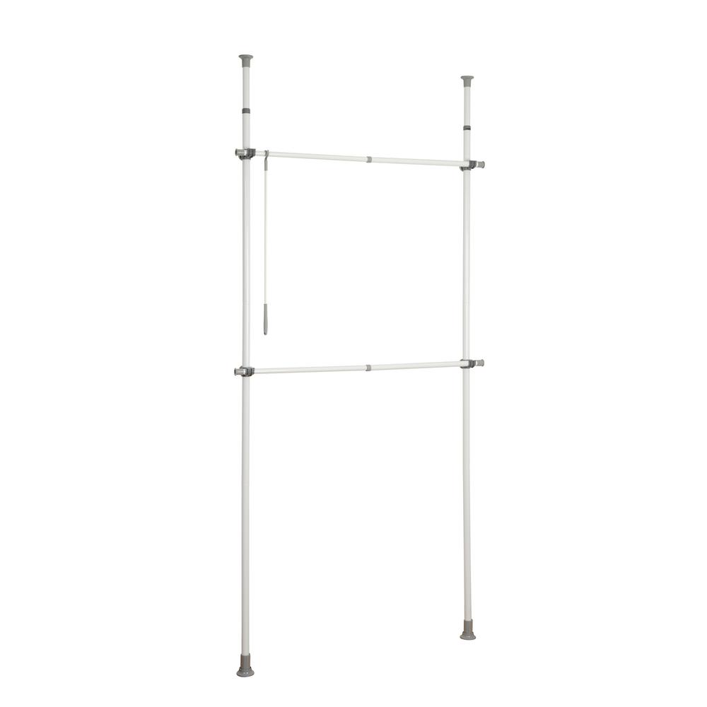 Wenko Herkules Basic 4.33 in. D x 47.24 in. W x 118.11 in. H White ...