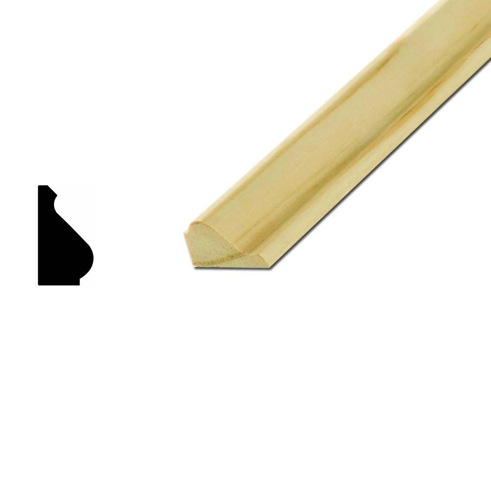 American Wood Moulding WM658 9/16 in. x 1 in. Pine Base Cap Moulding ...