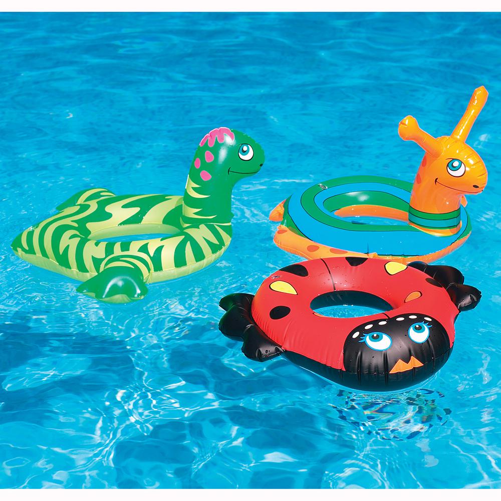 Swimline 36.5 in. x 32 in. Light Blue Capri U-Shaped Pool Float-90414SL ...