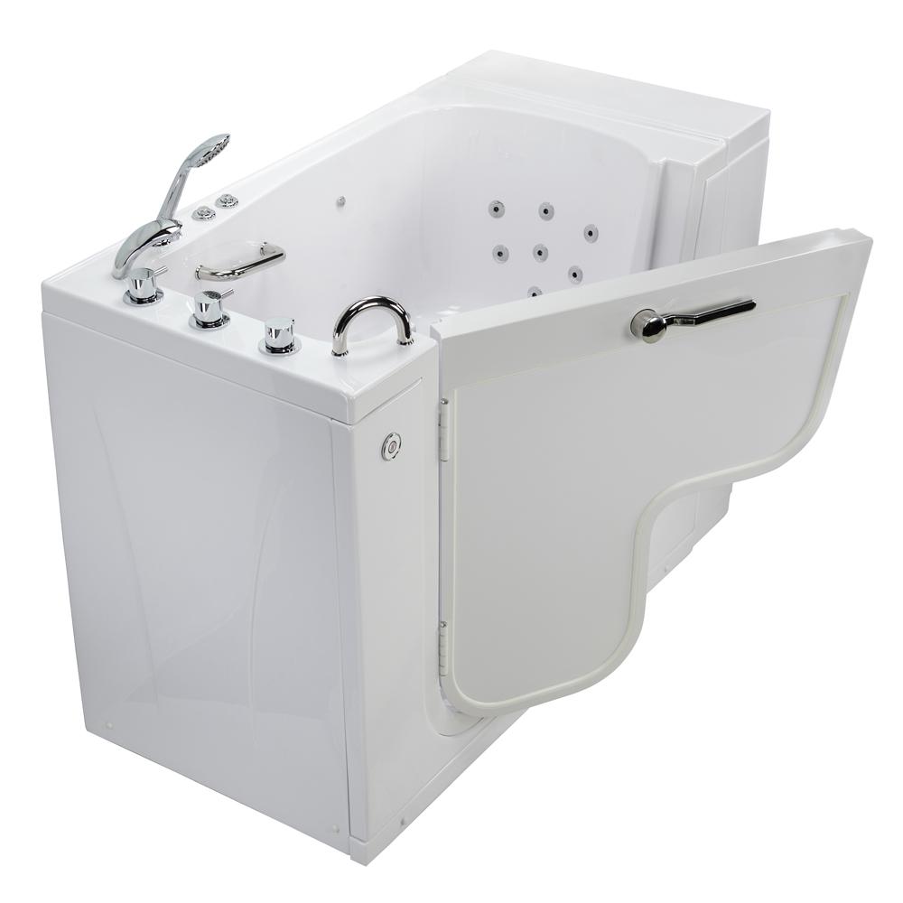 Ella Wheelchair Transfer 52 in. Acrylic Walk-In Whirlpool and ...