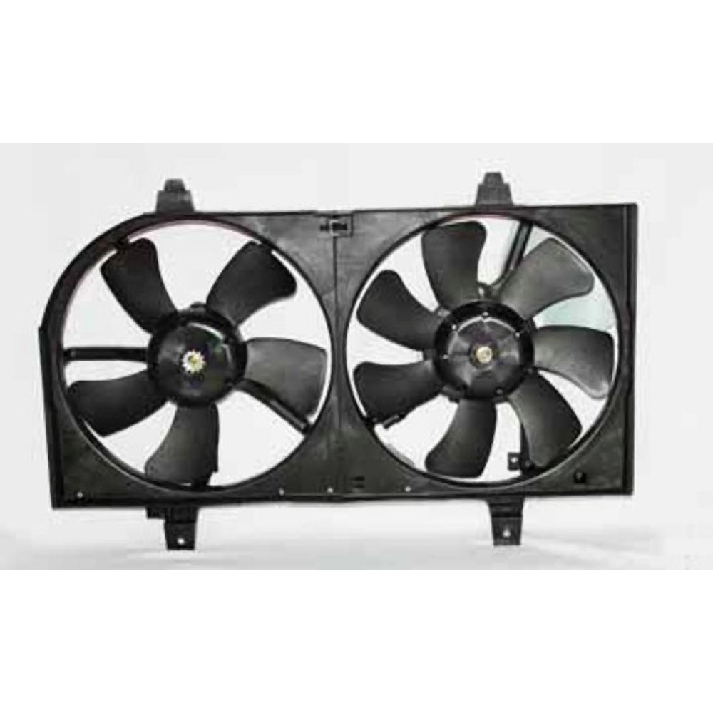 TYC Dual Radiator and Condenser Fan Assembly 2002-2006 Nissan Sentra 1 ...