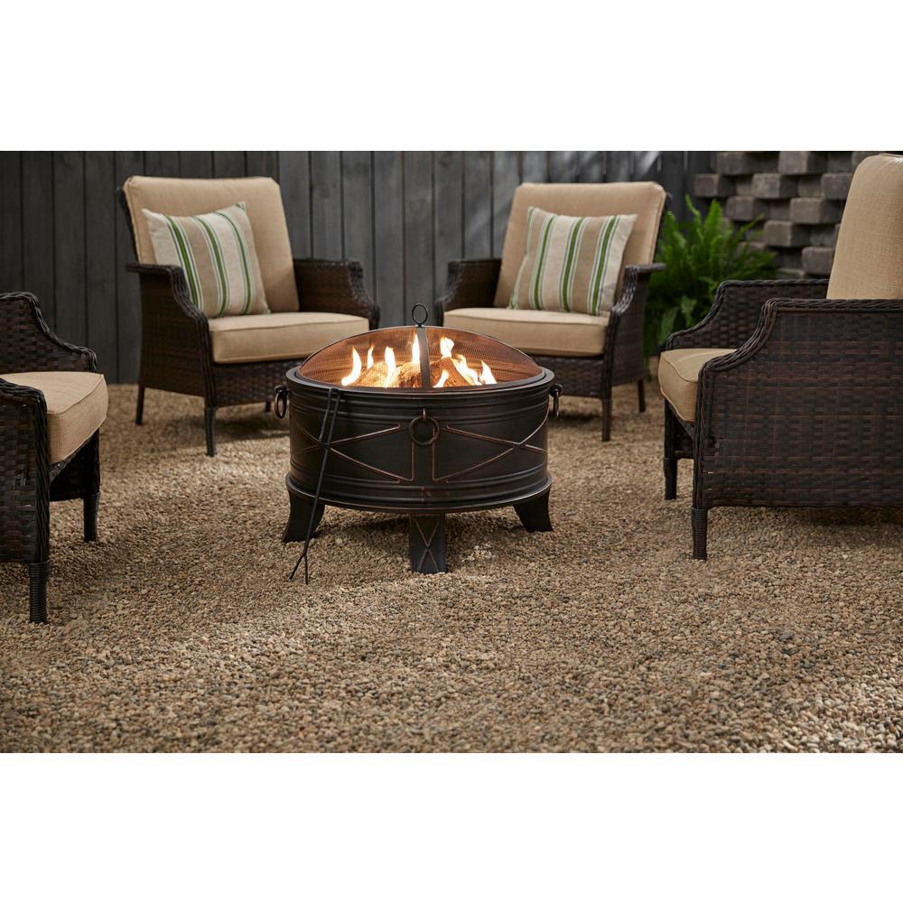 Hampton Bay Outdoor Fireplace In Slate - Fireplace Ideas