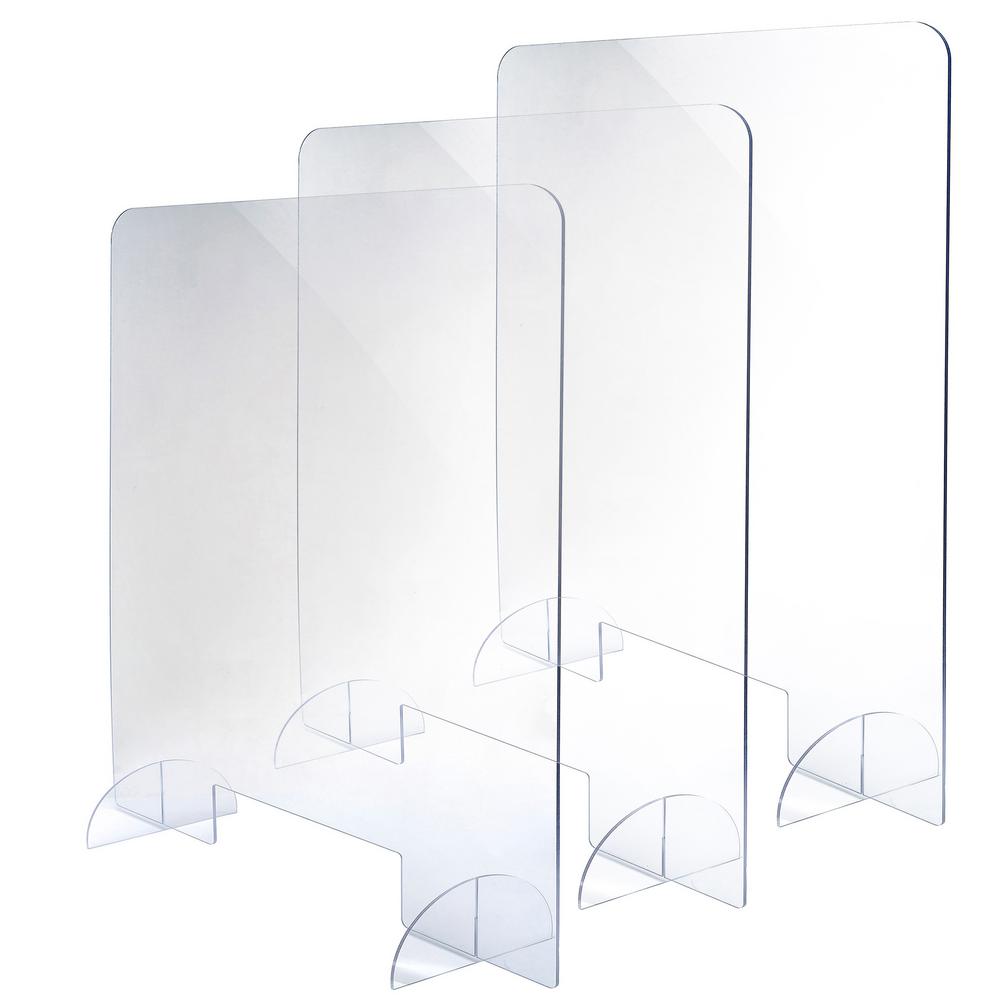 Alpine Industries 36 in. x 40 in. x 2 in. Clear Acrylic Sheet Table Top ...