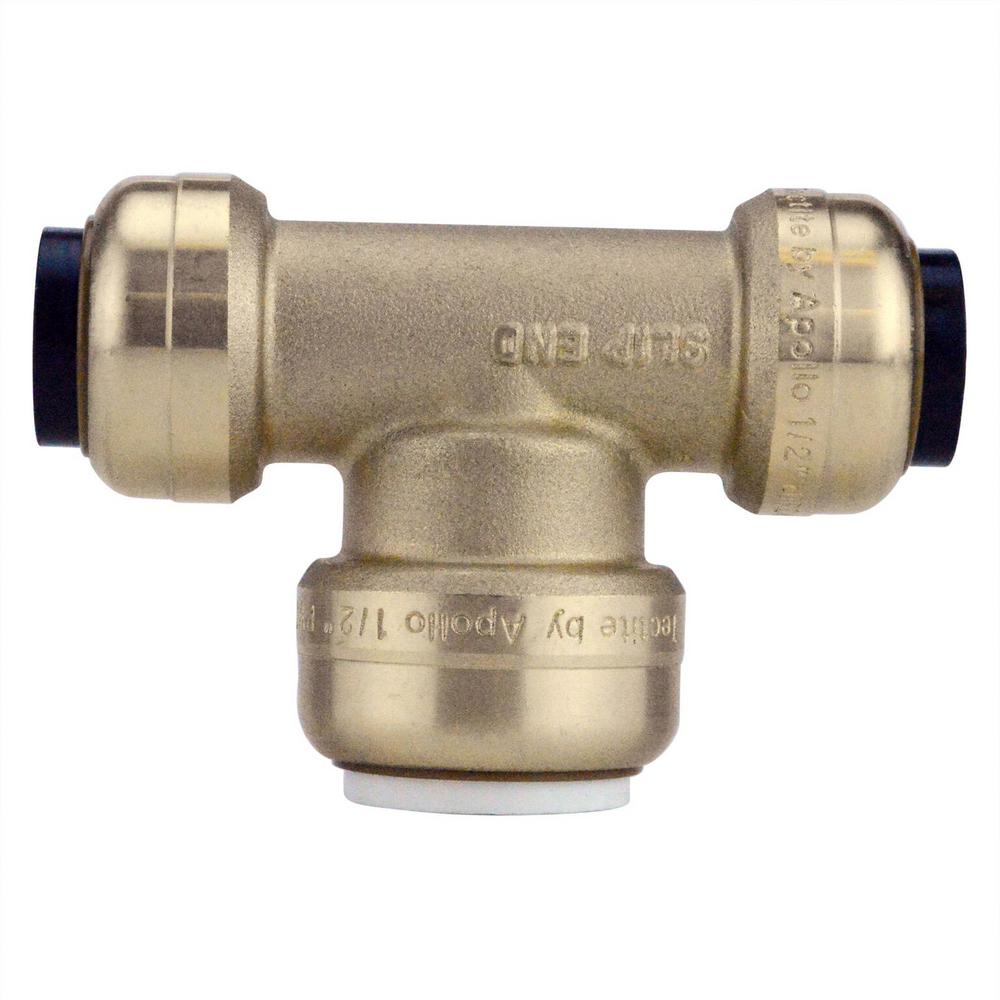 Tectite 1/2 in. Brass Push-To-Connect x 1/2 in. Brass Push-To-Connect x ...