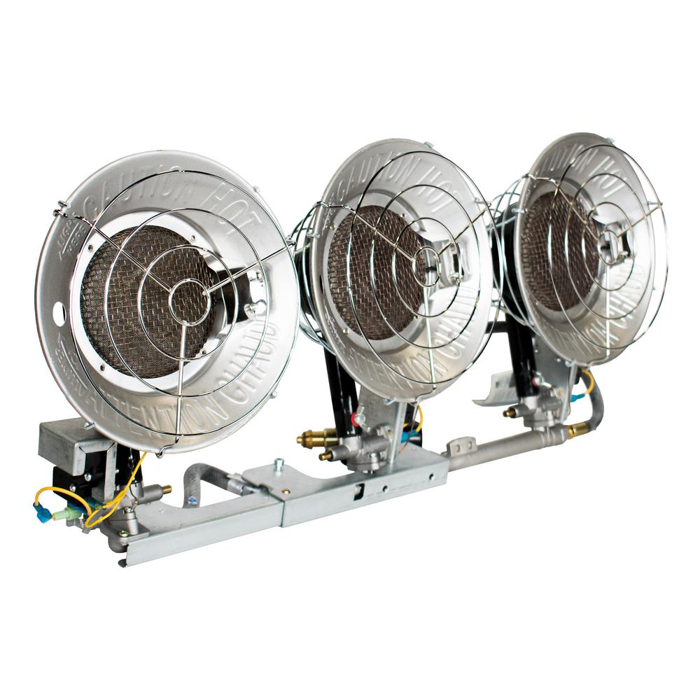 ProTemp 47,000 BTU Radiant Propane Triple Tank Top Space Heater-PT-47 ...
