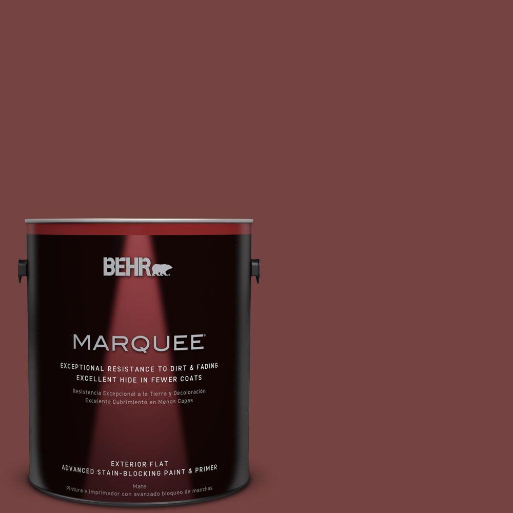 BEHR 1 gal. #S130-7 Cherry Cola Flat Interior/Exterior Masonry, Stucco ...