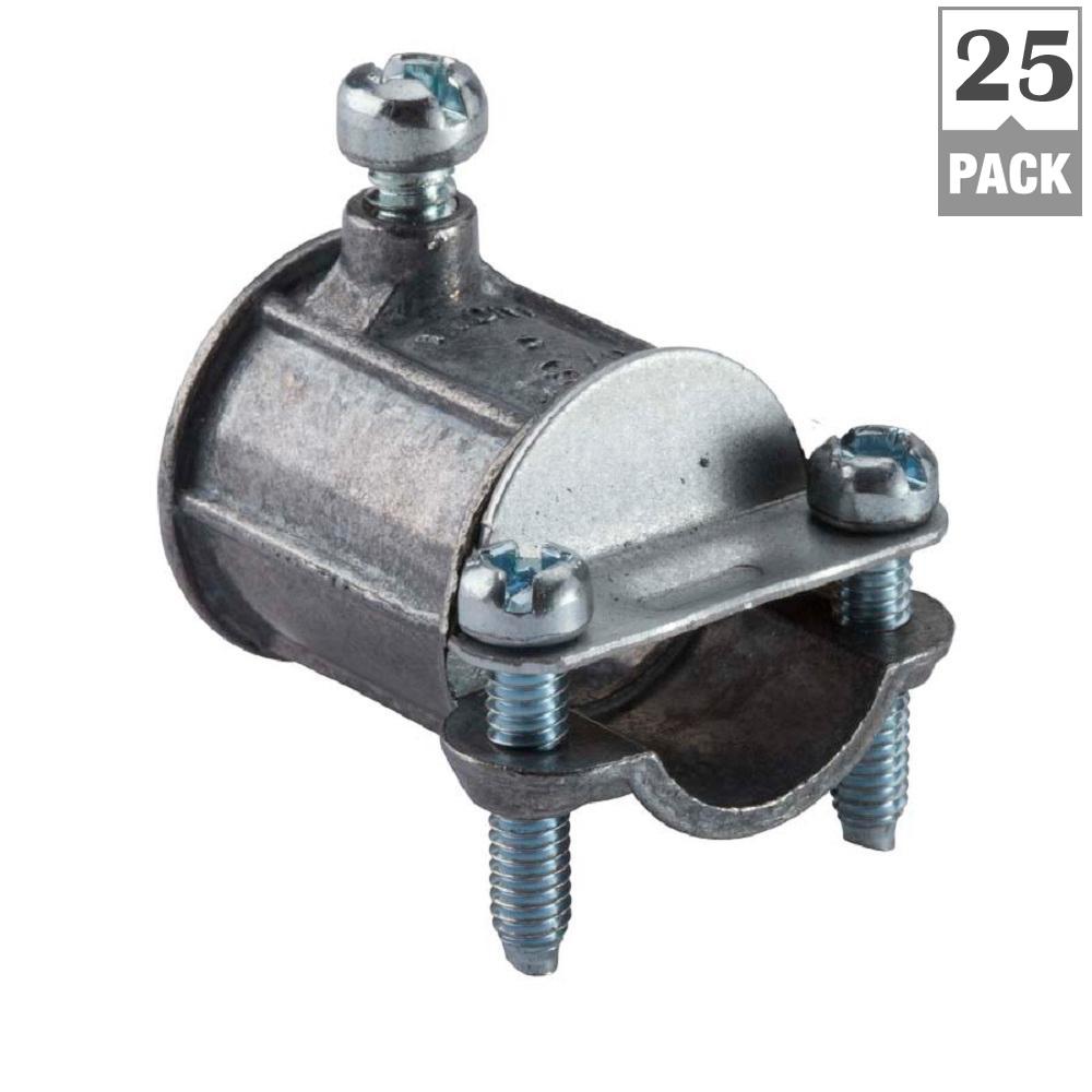 Halex 1/2 in. Electrical Metallic Tube (EMT) Combination Coupling (25 ...