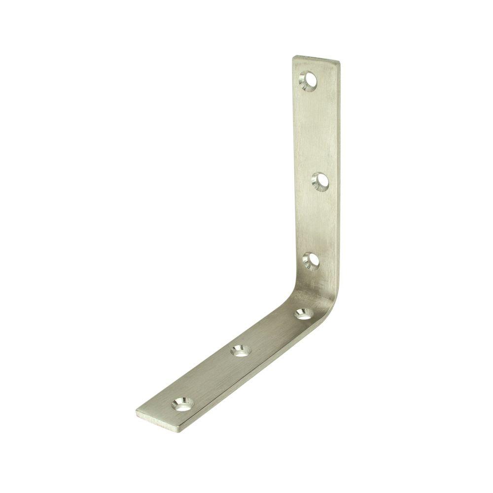 Everbilt 5 In Stainless Steel Corner Brace 31890 The Home Depot