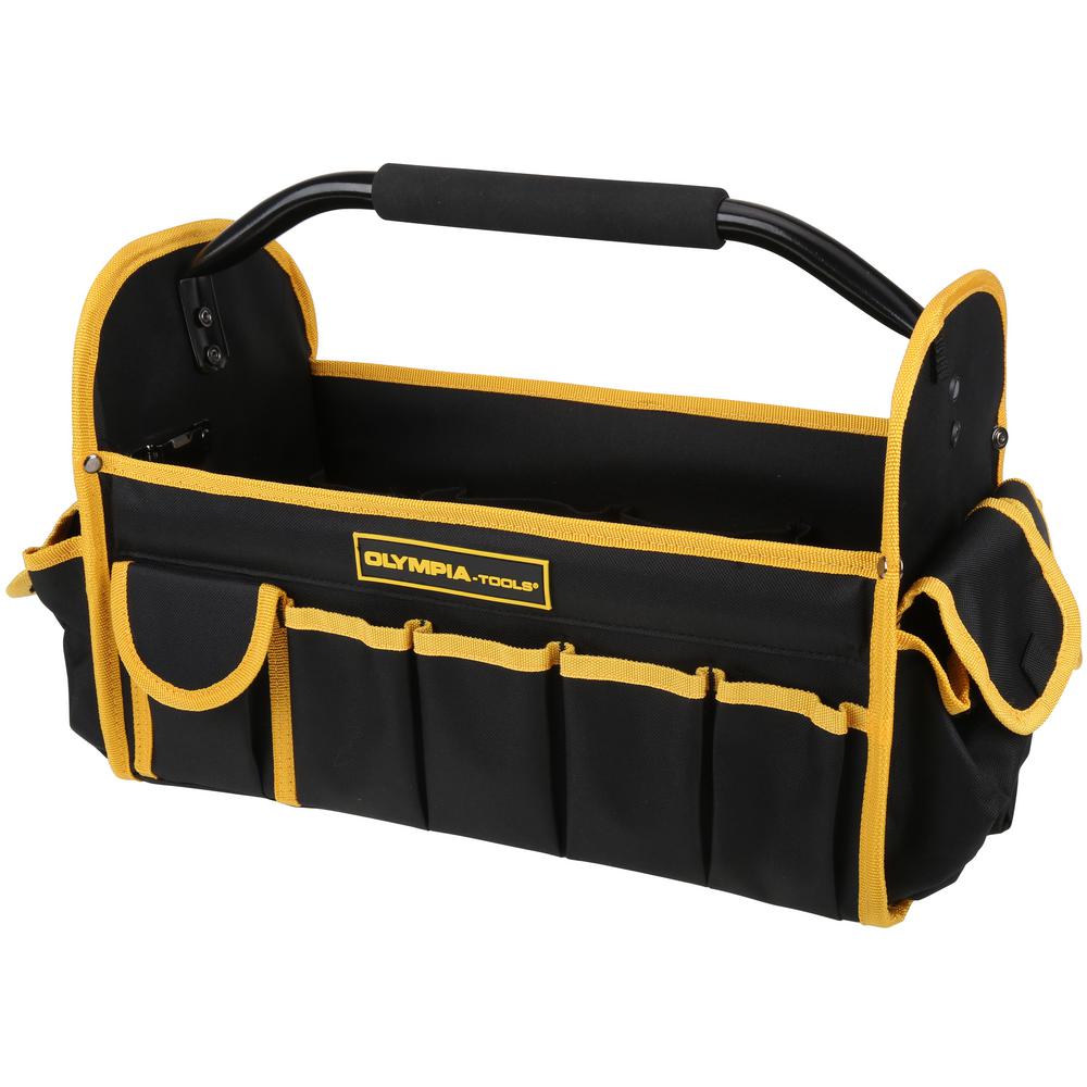 OLYMPIA 16 in. Tool Bag with Steel Padded Handle-87-799 - The Home Depot