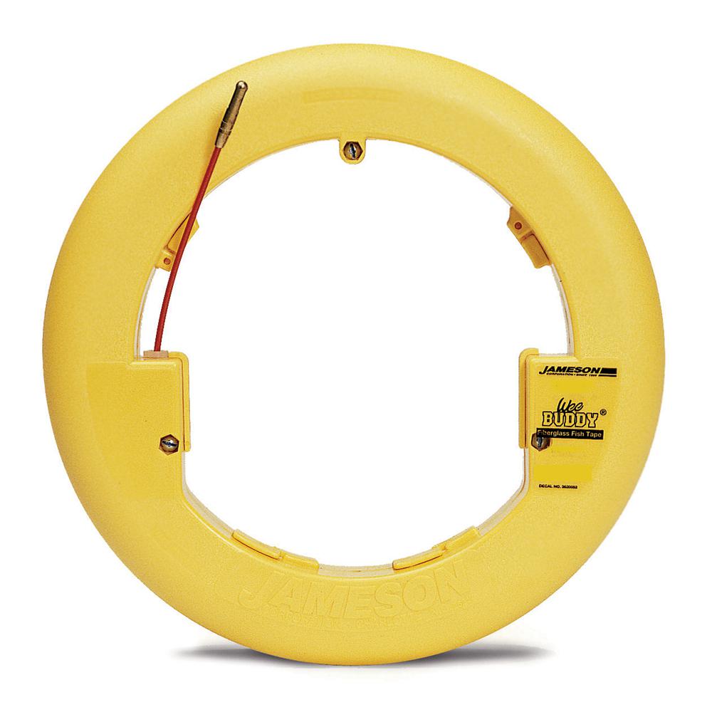 Jameson 100 ft. Fiberglass Fish Tape-8-18-100 - The Home Depot