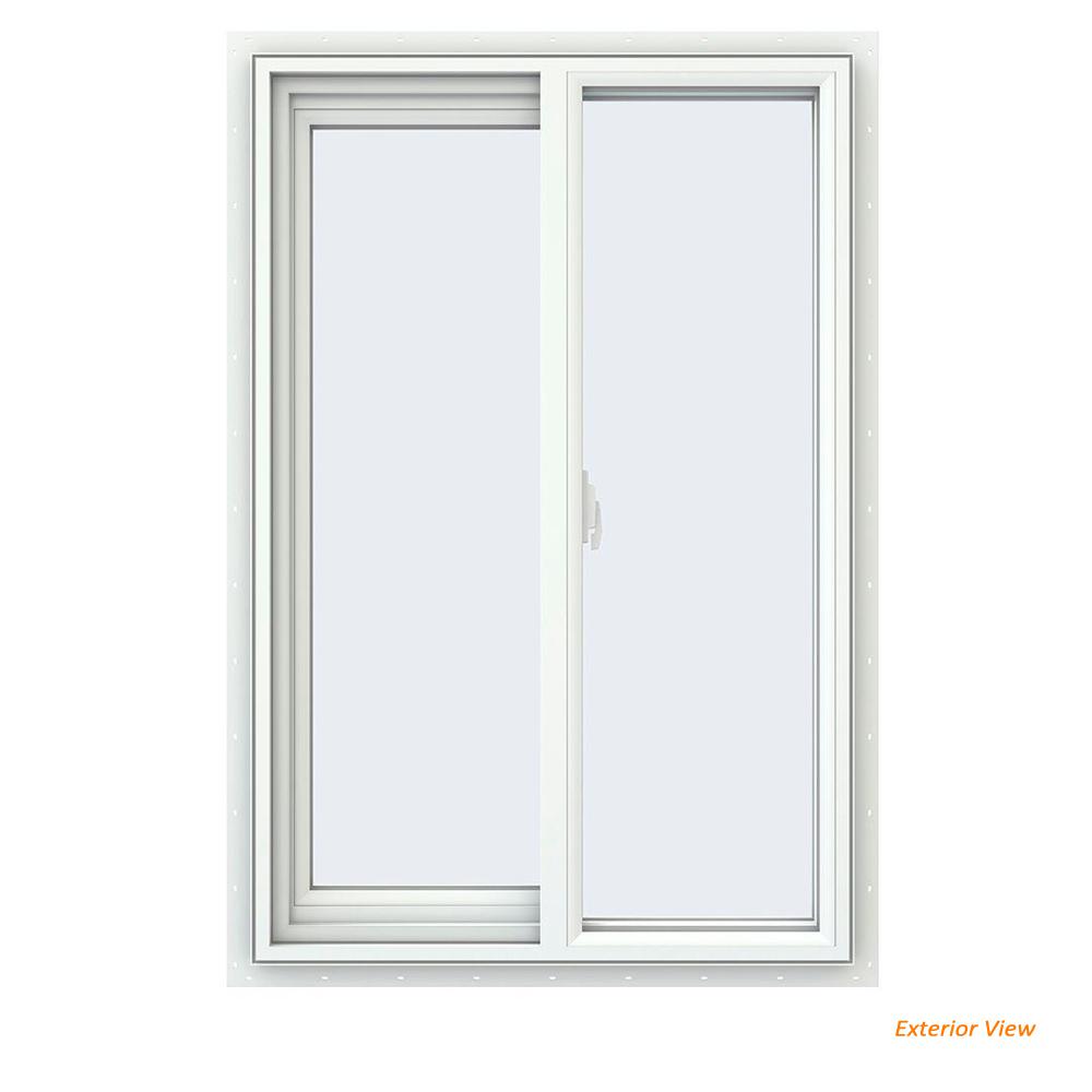 JELD-WEN 23.5 in. x 35.5 in. V-4500 Series Desert Sand Vinyl Right ...