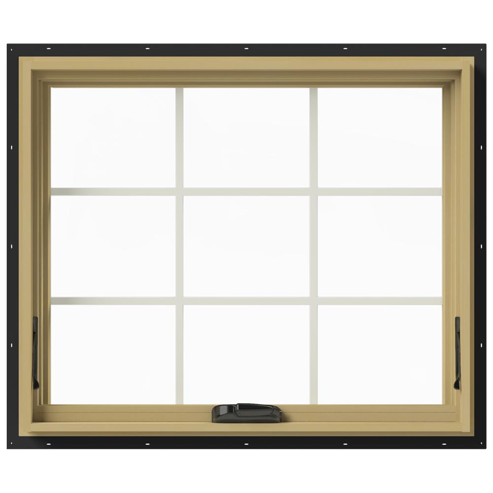 JELD-WEN 36 in. x 30 in. W-2500 Awning Aluminum Clad Wood Window ...