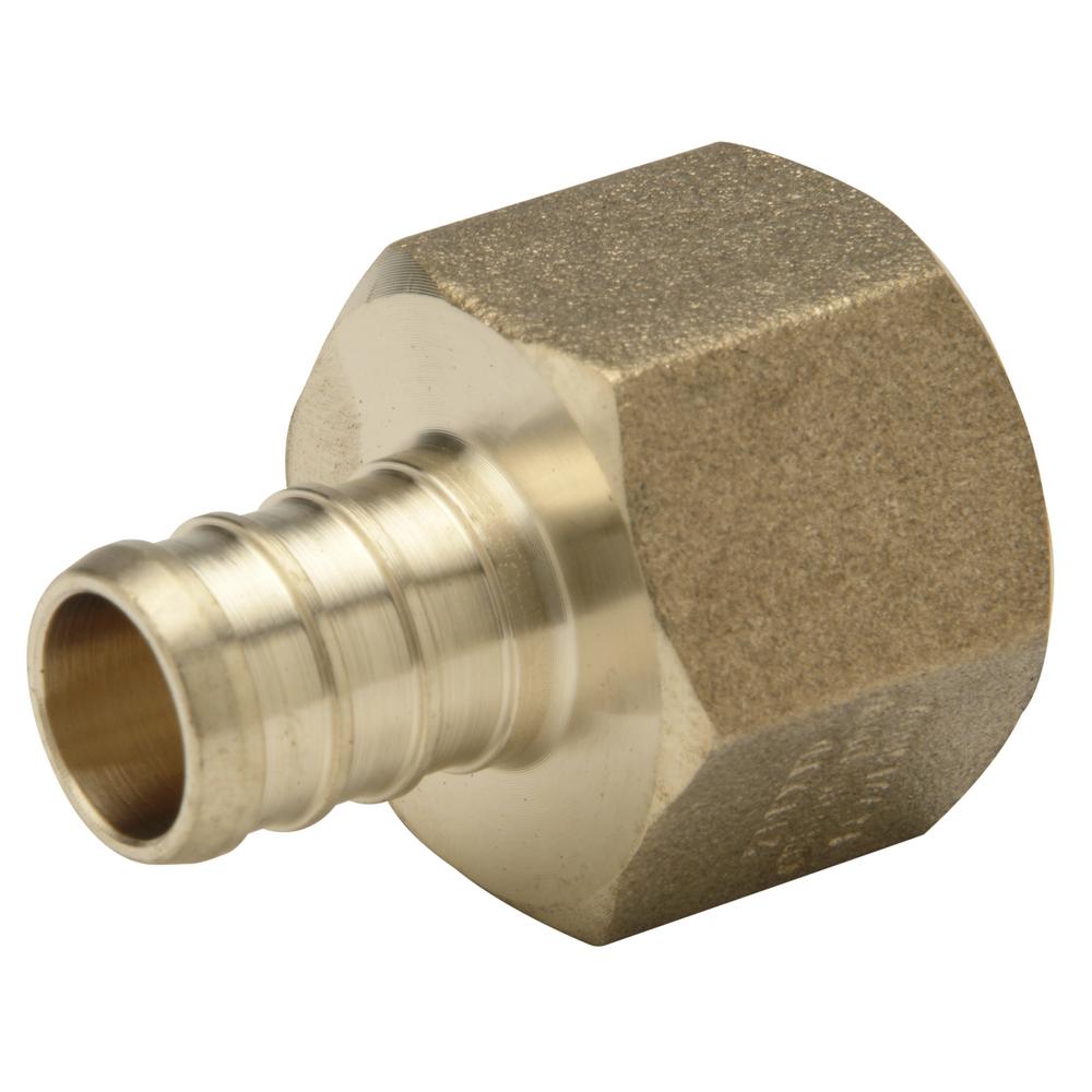 Zurn 1 in. Barb x 1 in. FPT Brass Female Adapter 25 pack-QQUFC55GX ...