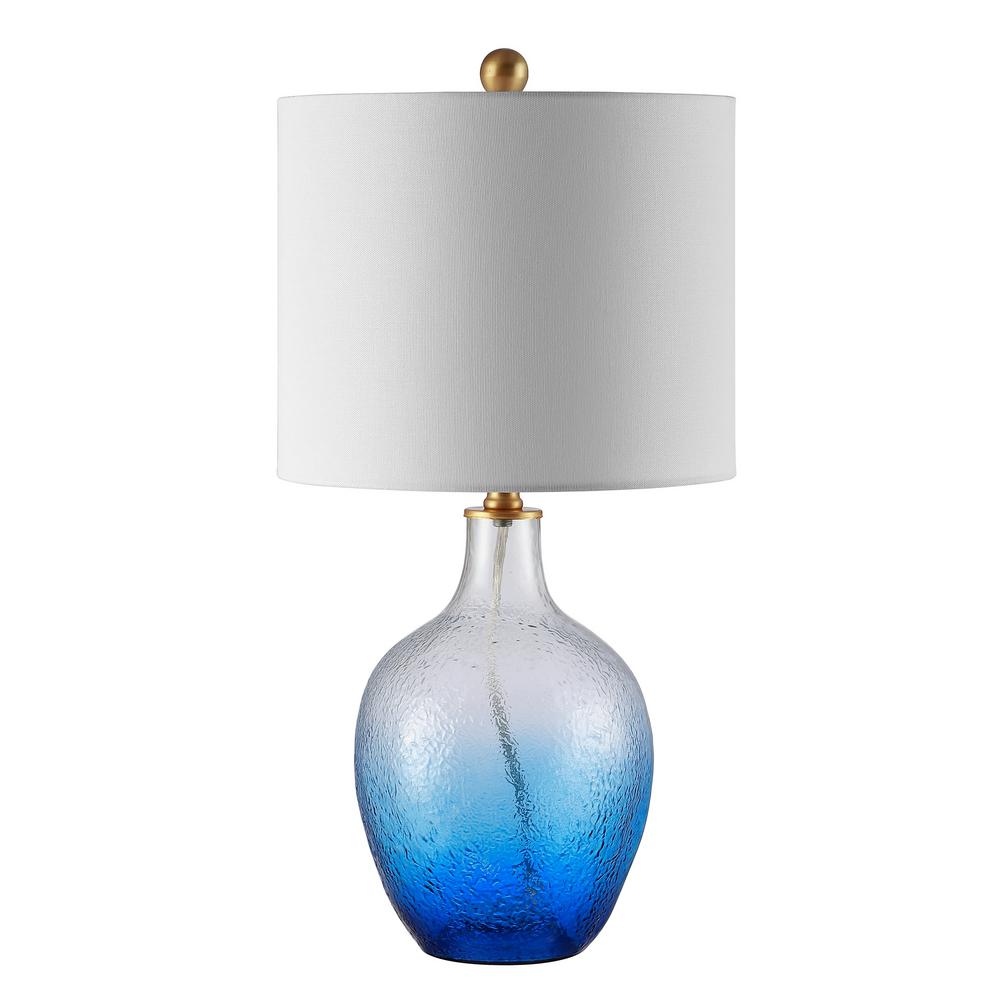 SAFAVIEH Merla 23.75 in. Ombre Blue Table Lamp-TBL4238A - The Home Depot